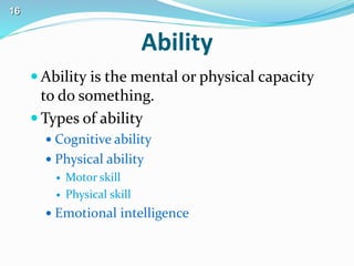 Personality and ability | PPTX