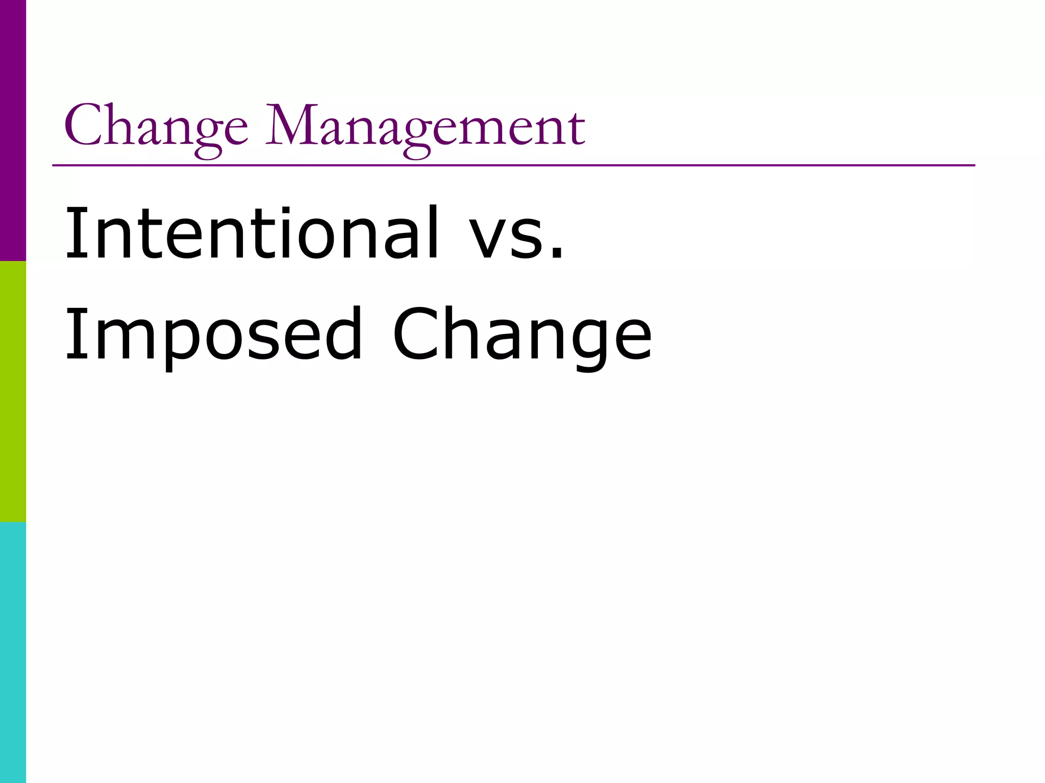 Personality and Change Management | PPT