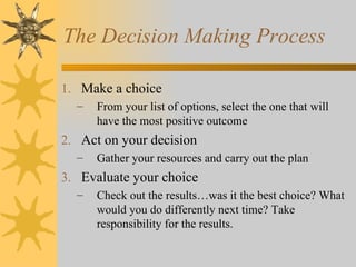 Personality and decision making | PPT