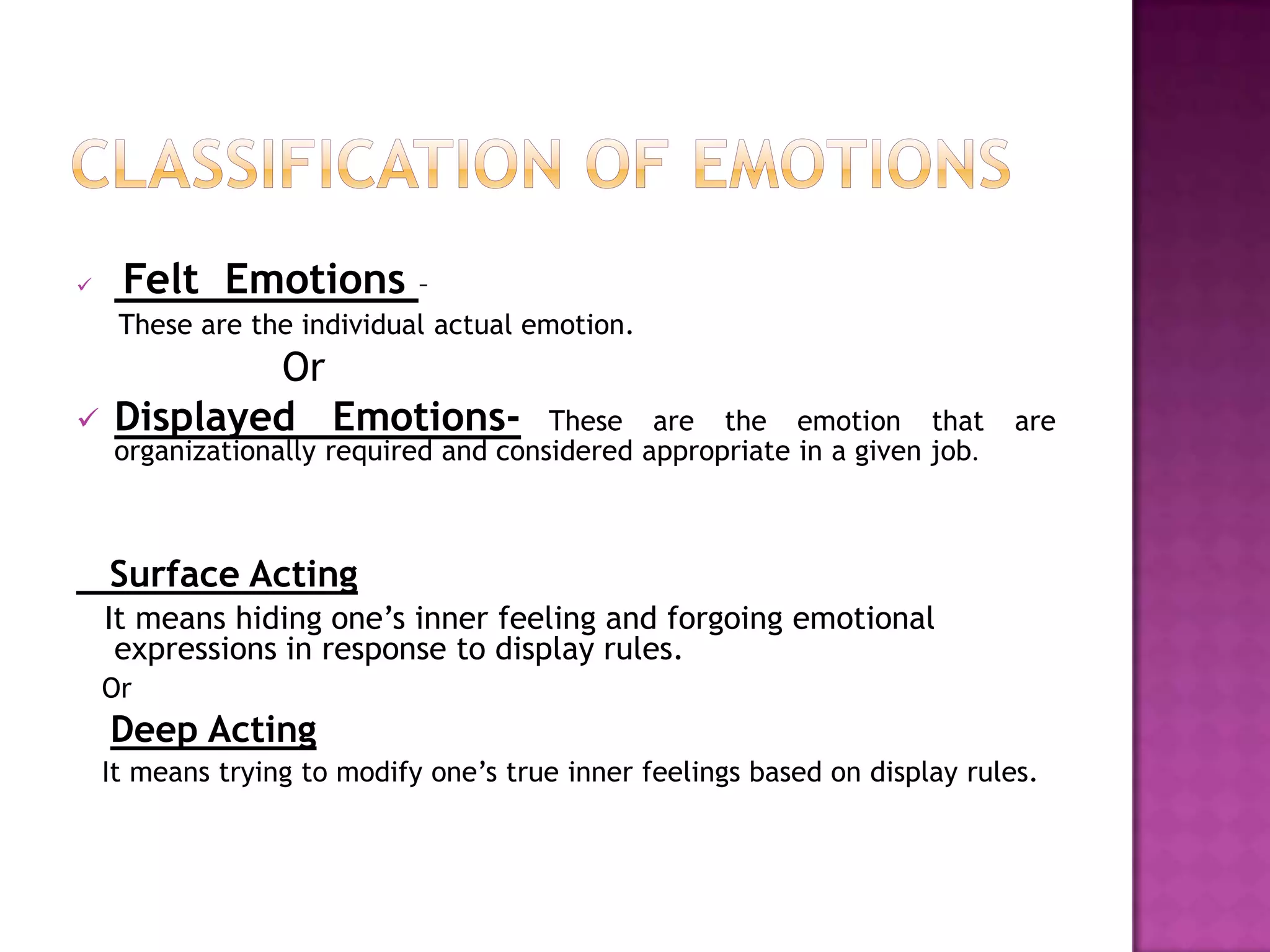 Personality and emotions ppt marks. | PPTX