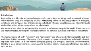 Personality and Identity.pptx powerpoint | PPTX
