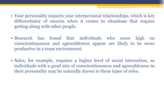 Personality and Job | PPTX