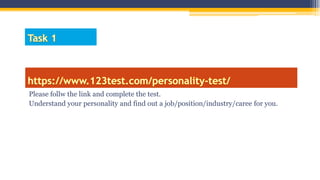 Personality and Job | PPTX