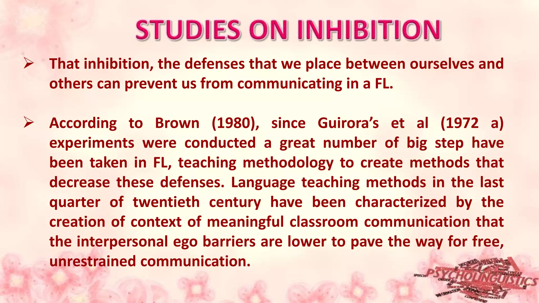 Personality and language learning | PPTX