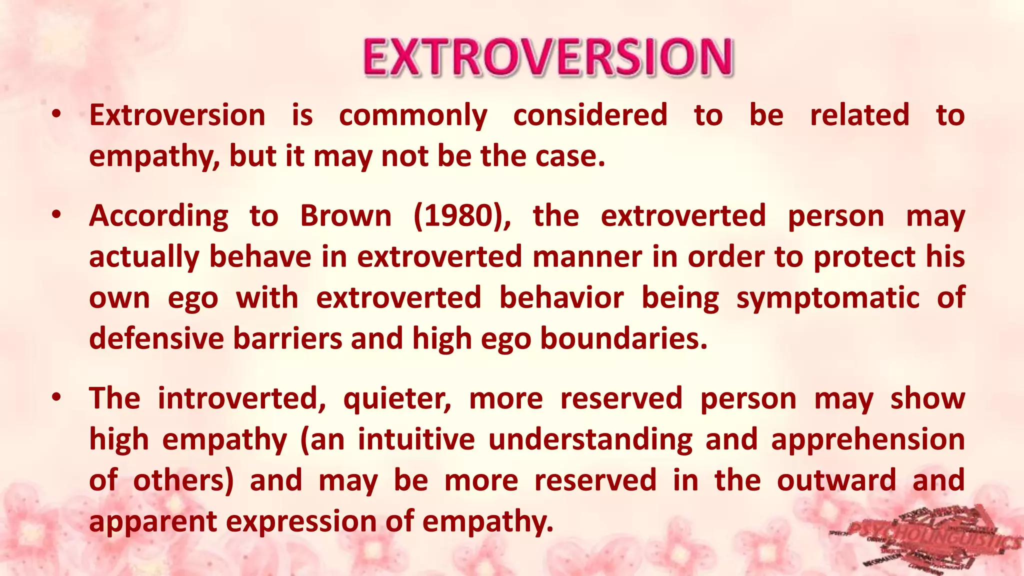 Personality and language learning | PPTX