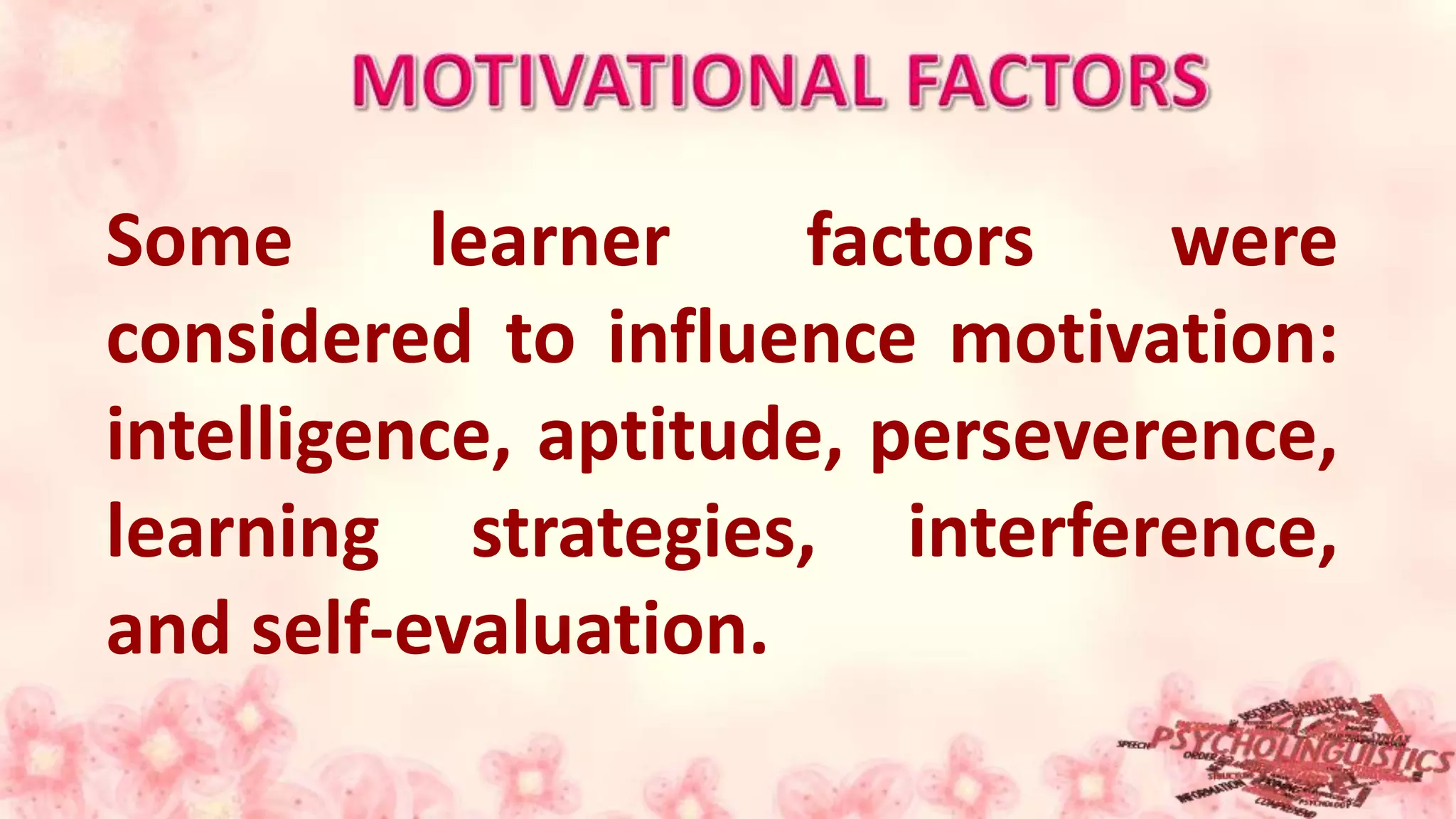 Personality and language learning | PPTX