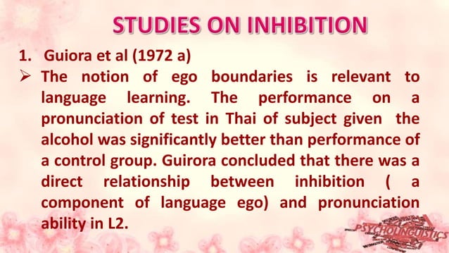 Personality and language learning | PPTX