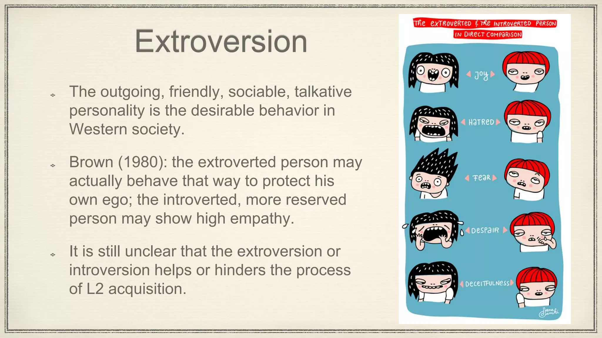 Personality and language learning kel. 3-psikolinguistik | PPTX