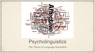 Personality and language learning kel. 3-psikolinguistik | PPTX