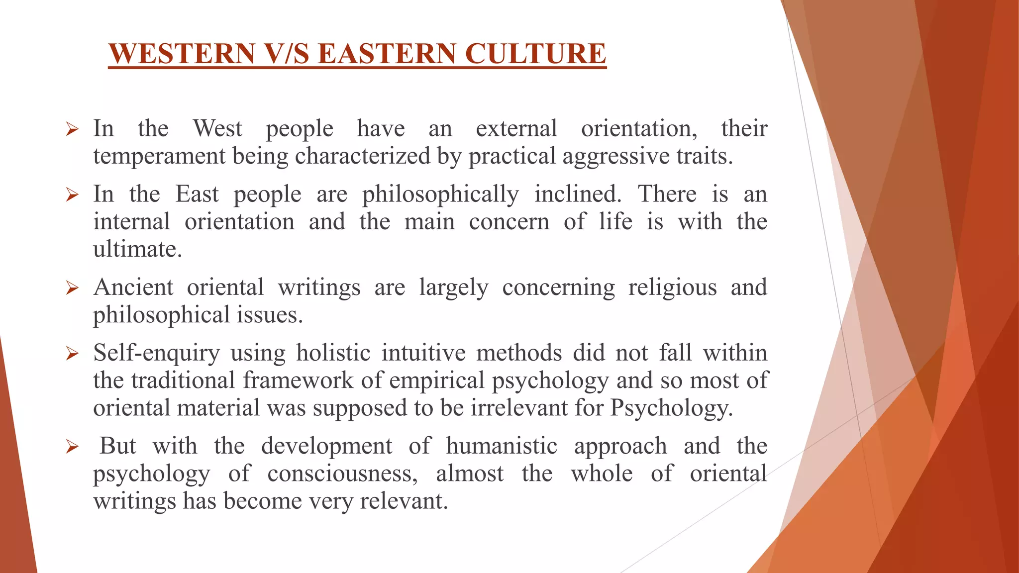 ORIENTAL PSYCHOLOGY PPT | PPTX