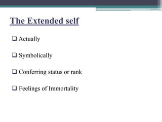 Personality and self concept- Studying Consumer Behaviour | PPTX