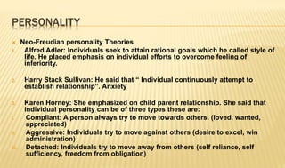 Personality and self concept | PPTX