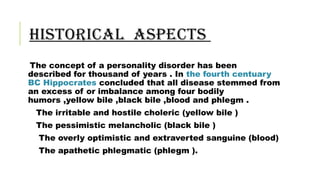PERSONALITY AND SEXUAL DISORDER for nursing students and lecturers | PPTX