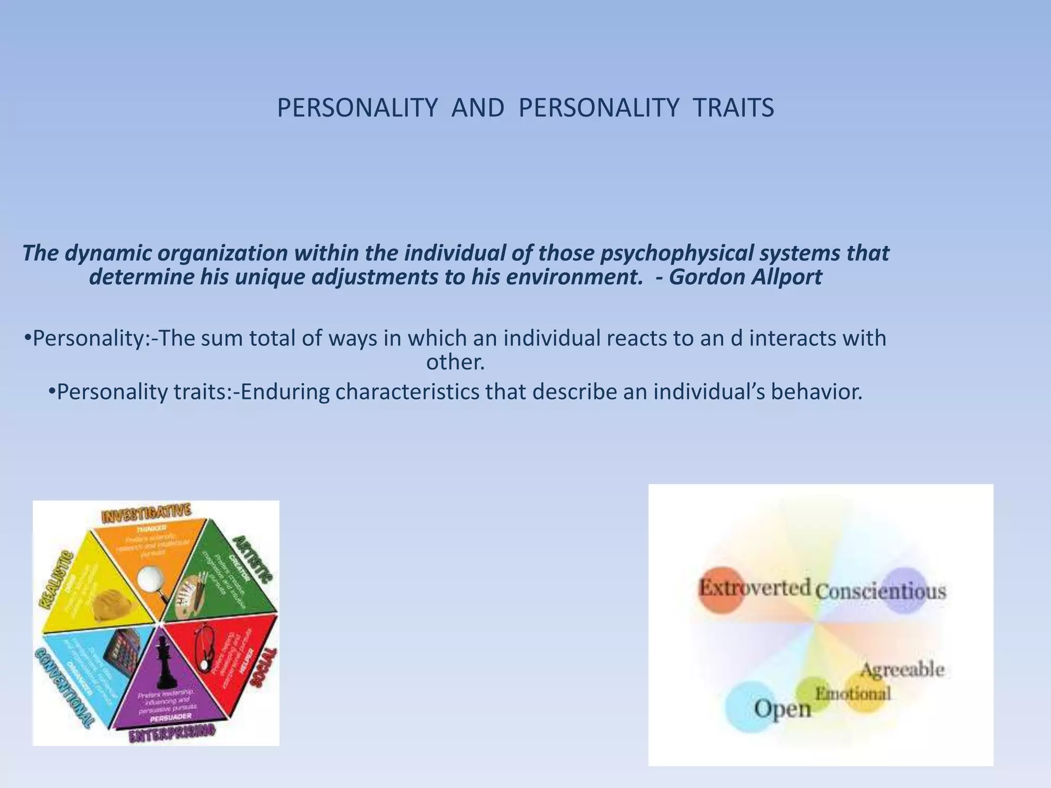 Personality and values | PPTX