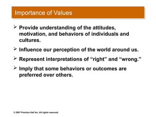 personality and values personality and values. .ppt