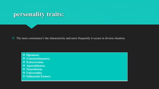 Personality and values chapter 5 ( organizational behavior) | PPTX