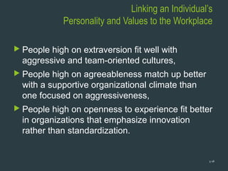 Personality And Values | Types Of Personalities | Organizational ...