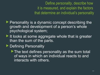 Personality And Values | Types Of Personalities | Organizational ...