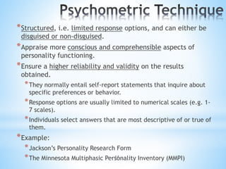 Personality assesment.ppt