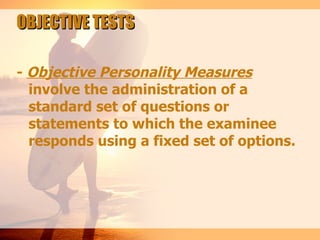 Personality assessment | PPT