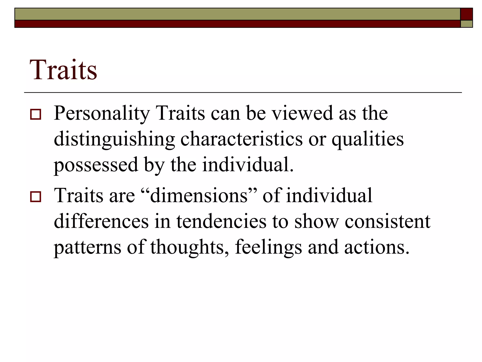 Personality assessment | PPTX
