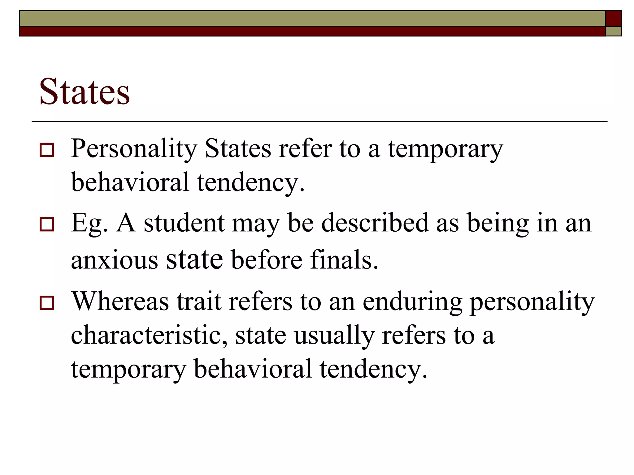 Personality assessment | PPTX