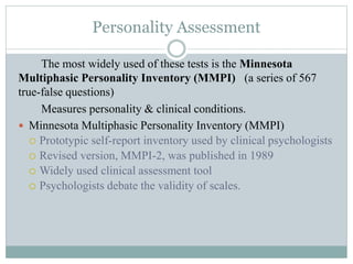 Personality assessment | PPTX