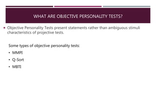 Personality assessment | PPTX