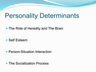 Personality attributes and types | PPTX