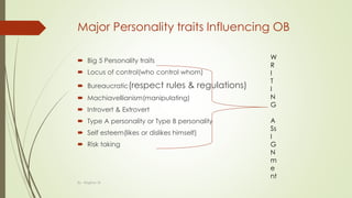 Personality in OB | PDF