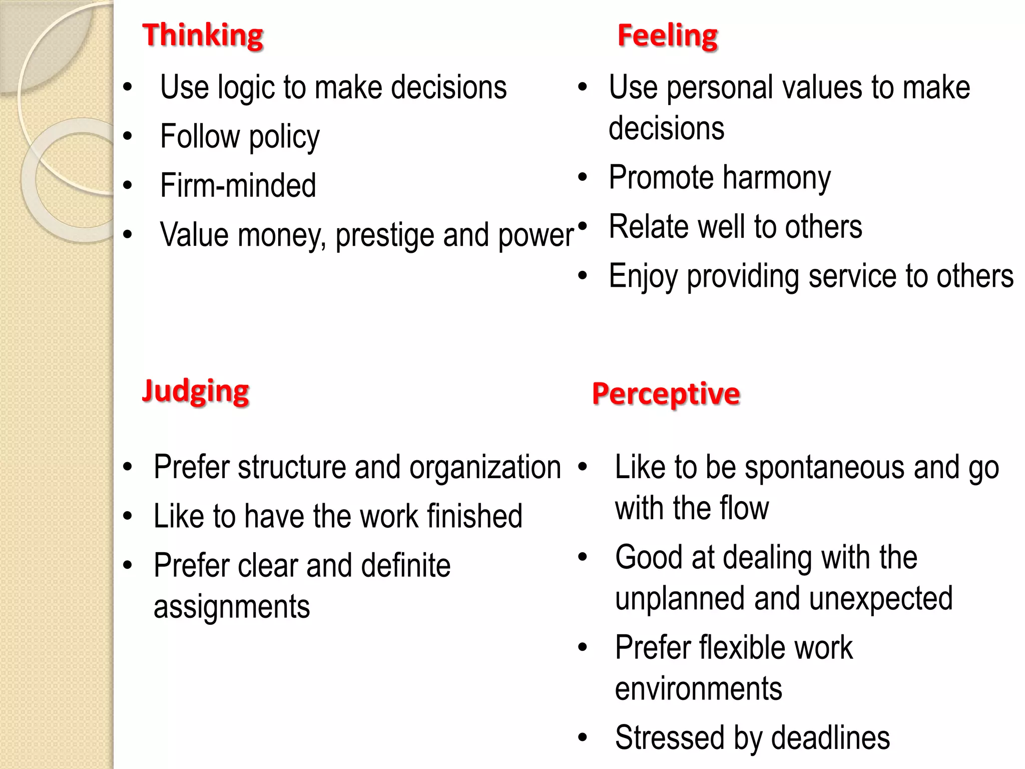 Personality & career choice | PPTX