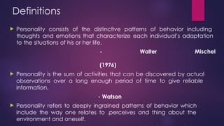 Personality & Classification power point presentation | PPT