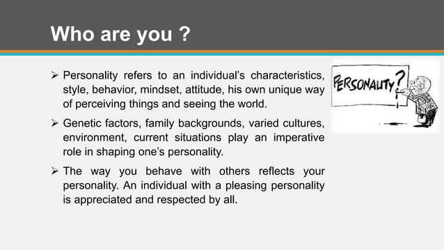 Personality and Communication | PPTX
