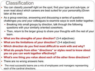 Personality compass | PPTX
