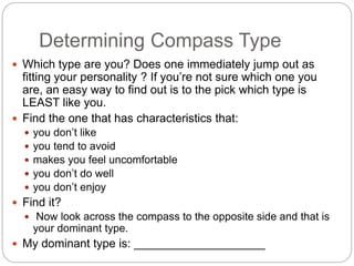 Personality compass | PPTX