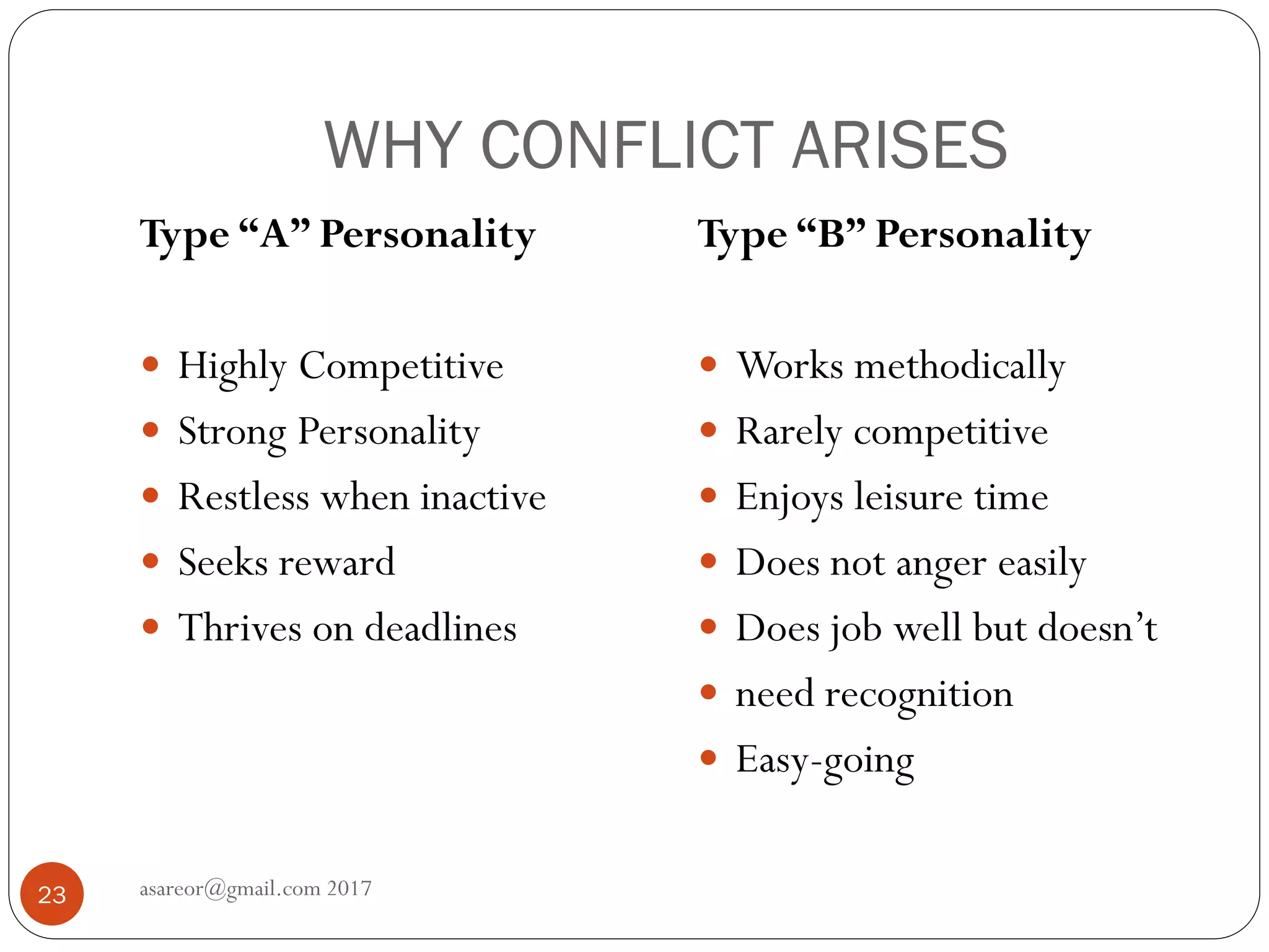 Personality Conflict and Management | PDF