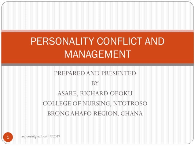 Personality Conflict and Management | PDF