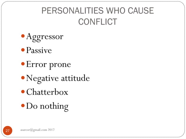 Personality Conflict and Management | PDF