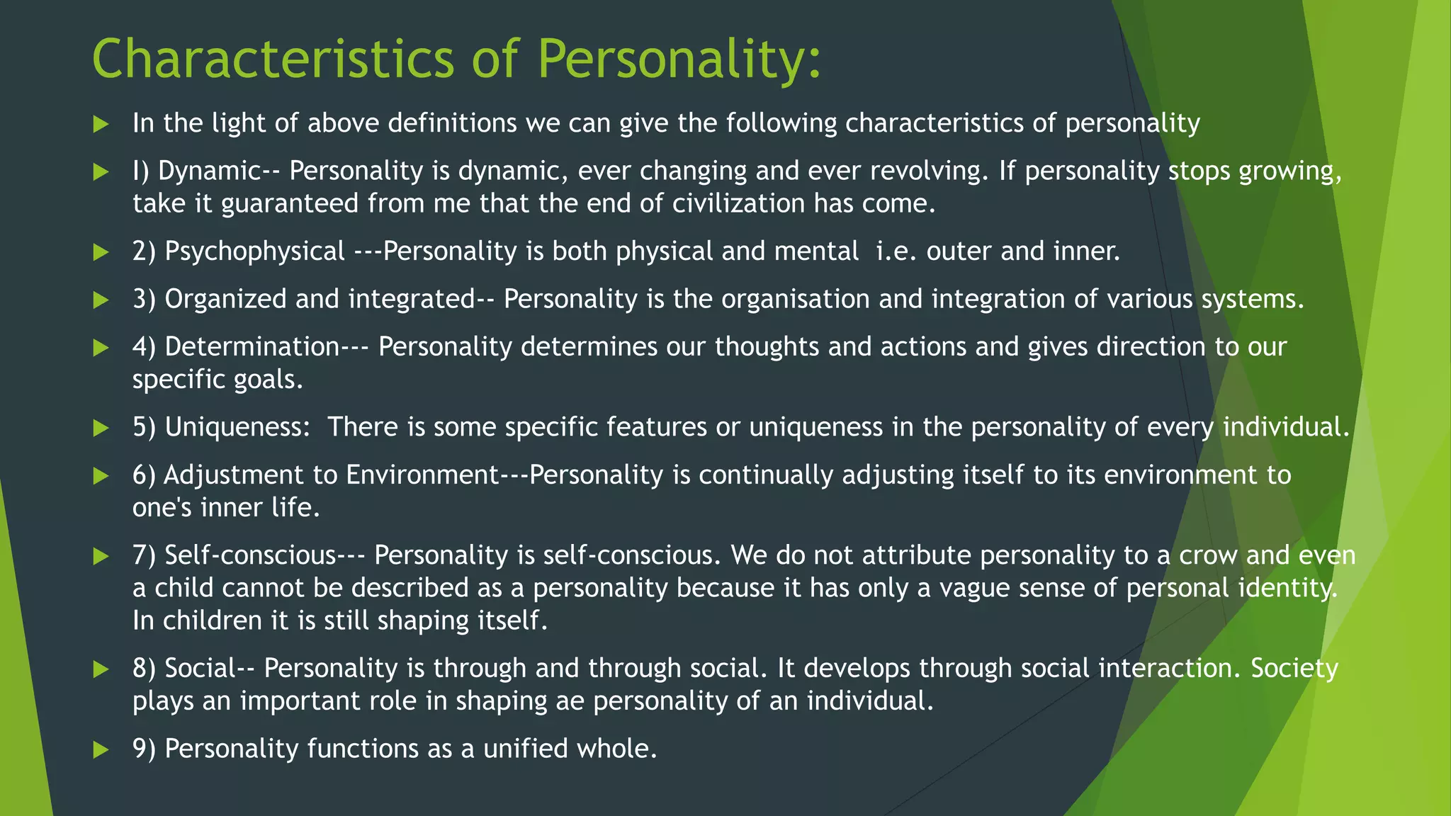 Personality Definition And Meaning | PPT | Free Download