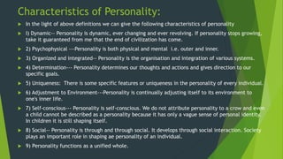 Personality Definition And Meaning | PPTX