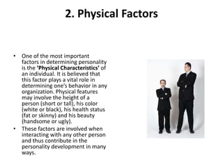 Personality determinanats | PPT