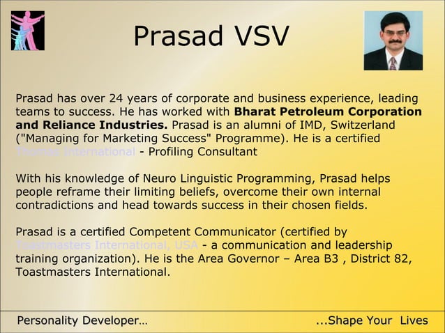 Personality developer | PPT