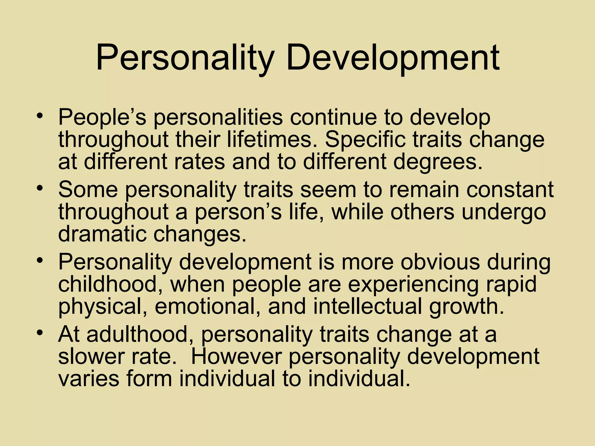 Personality Development | PPT