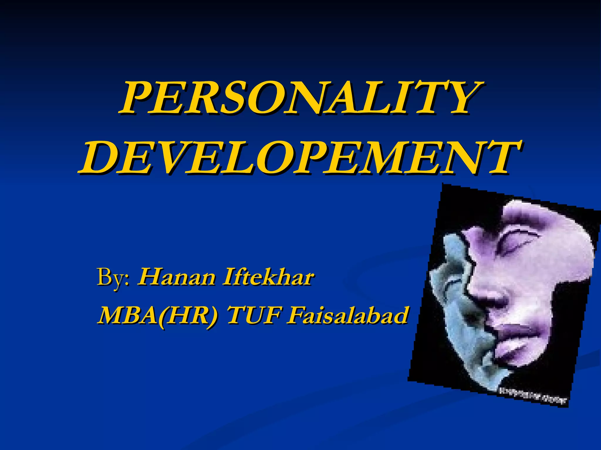 Personality development | PPT