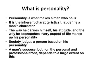 Personality development | PPTX