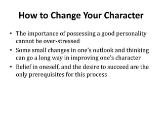 Personality development | PPTX