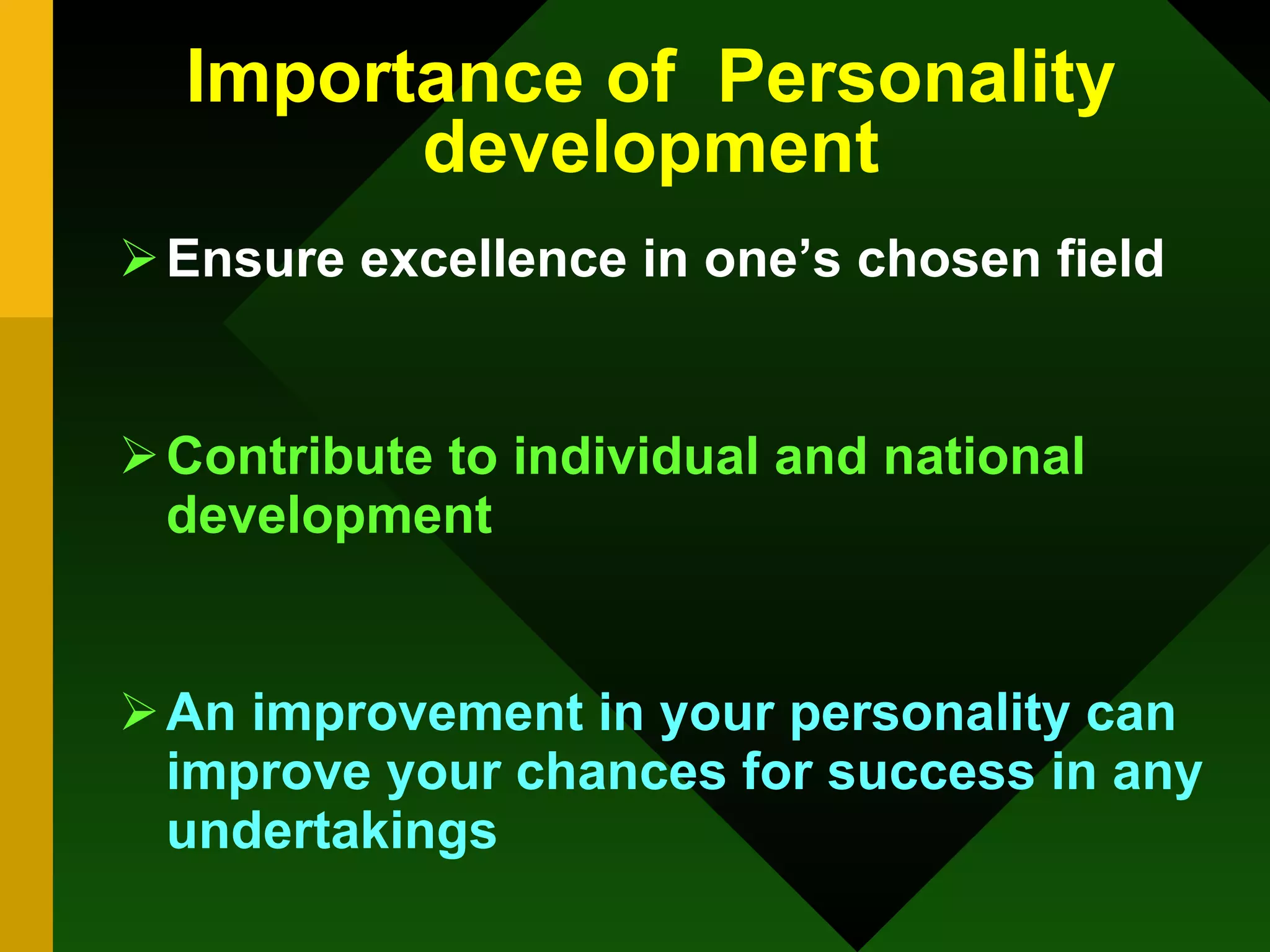personality development | PPT
