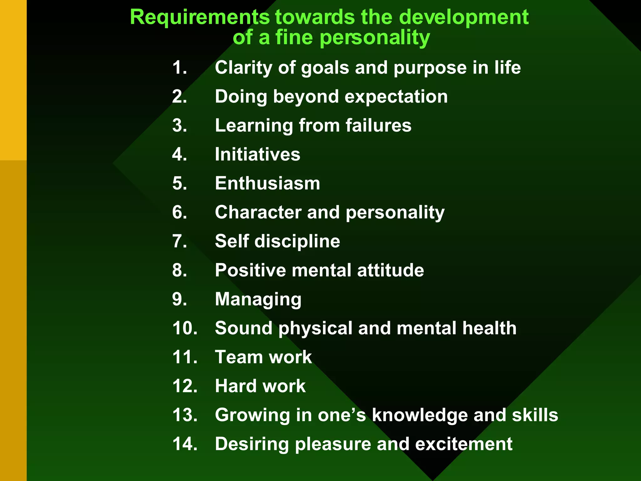 personality development | PPT