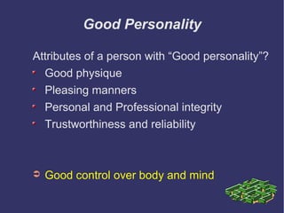 Personality development | PPT