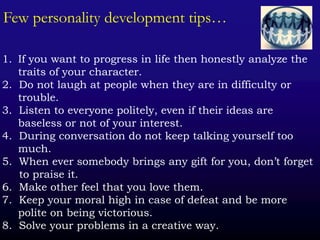 Personality development & Types of Personality | PPTX